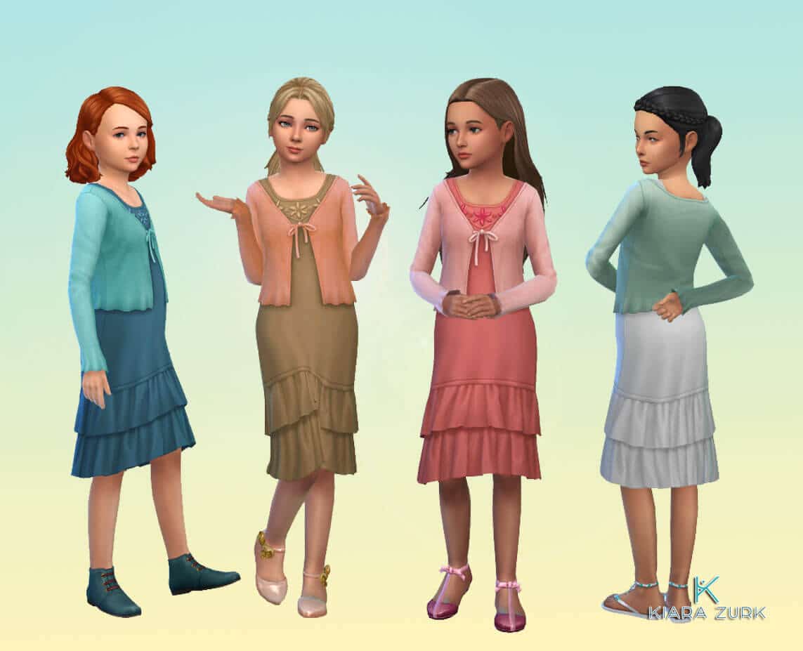 Dress Cardigan Conversion at My Stuff Origin » Sims 4 Updates