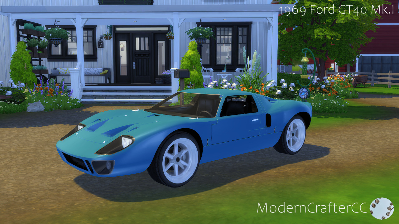 1969 Ford GT40 Mk.I at Modern Crafter CC » Sims 4 Updates