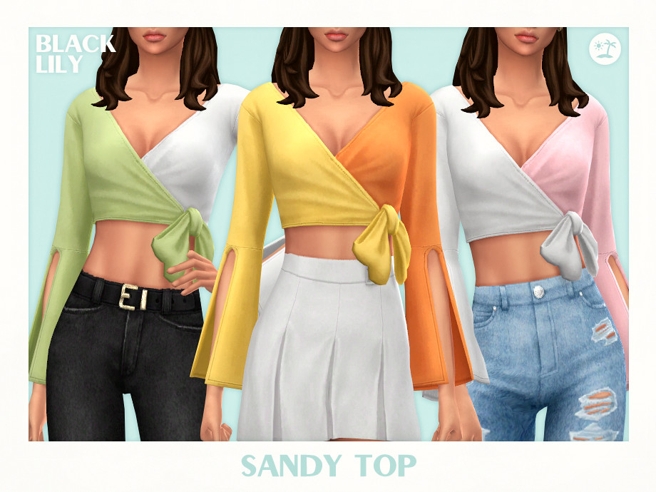 Sandy Top by Black Lily at TSR » Sims 4 Updates