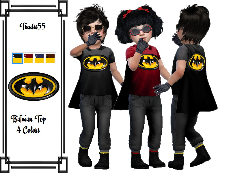 Batman Top by TrudieOpp at TSR » Sims 4 Updates