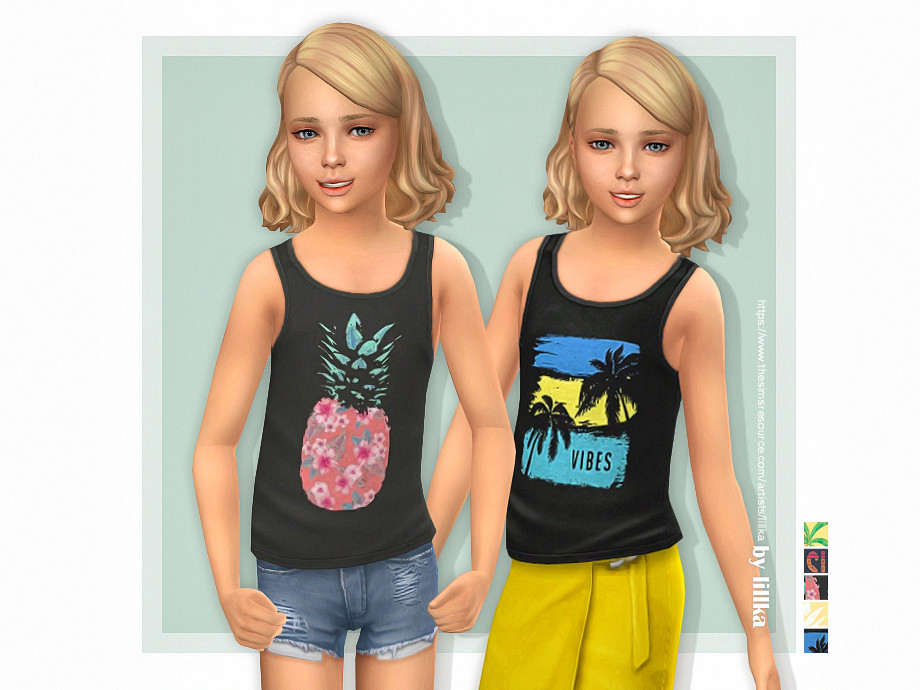 Emma Tank Top by lillka at TSR » Sims 4 Updates