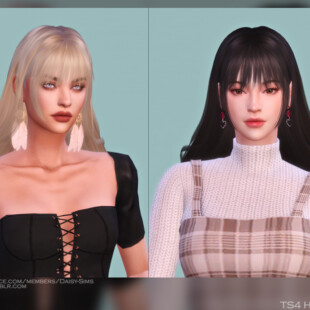 Yara FingerWaves hair at Vittler Universe » Sims 4 Updates