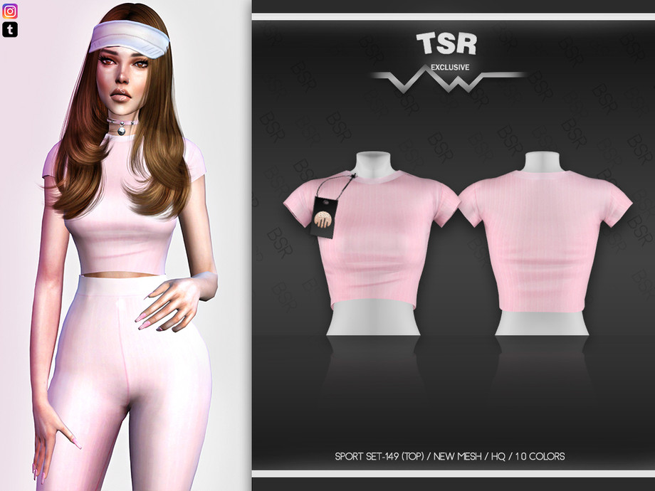 Sport SET-149 (TOP) BD519 by busra-tr at TSR » Sims 4 Updates