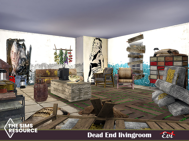 Dead End livingroom by evi at TSR » Sims 4 Updates