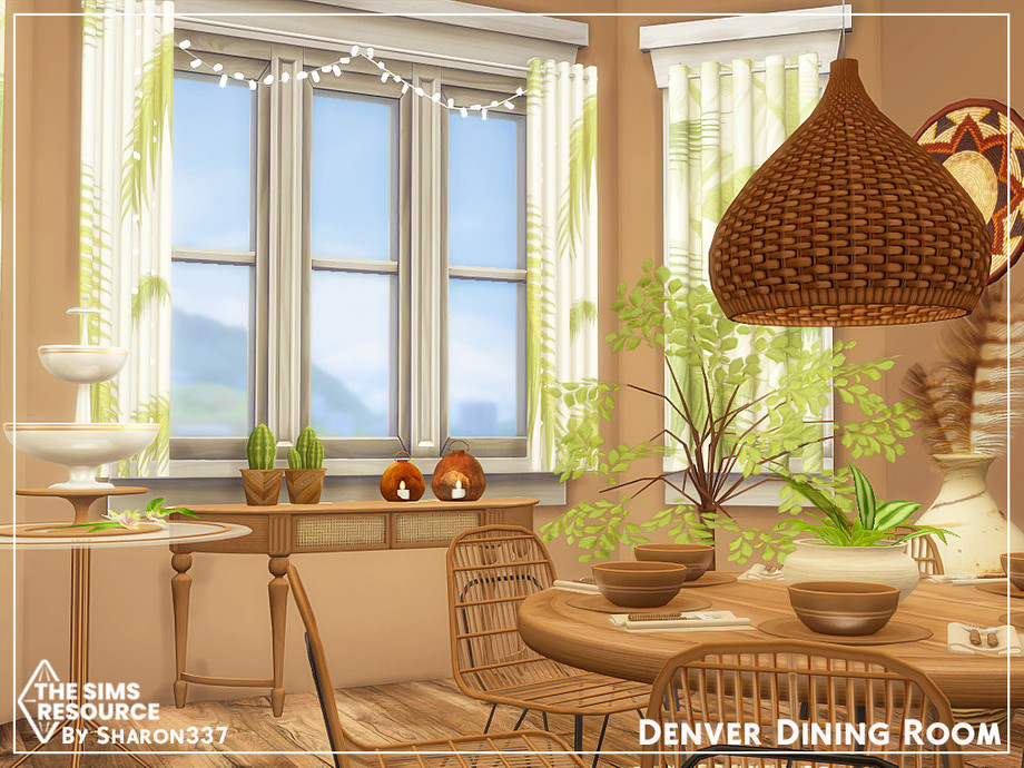 Denver Dining Room by sharon337 at TSR » Sims 4 Updates