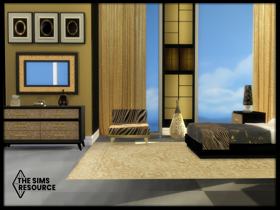 The Midas Touch Bedroom by seimar8 at TSR » Sims 4 Updates