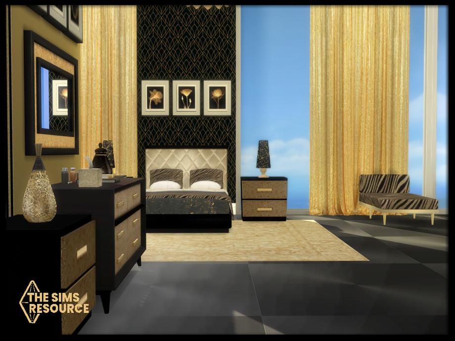 The Midas Touch Bedroom by seimar8 at TSR » Sims 4 Updates