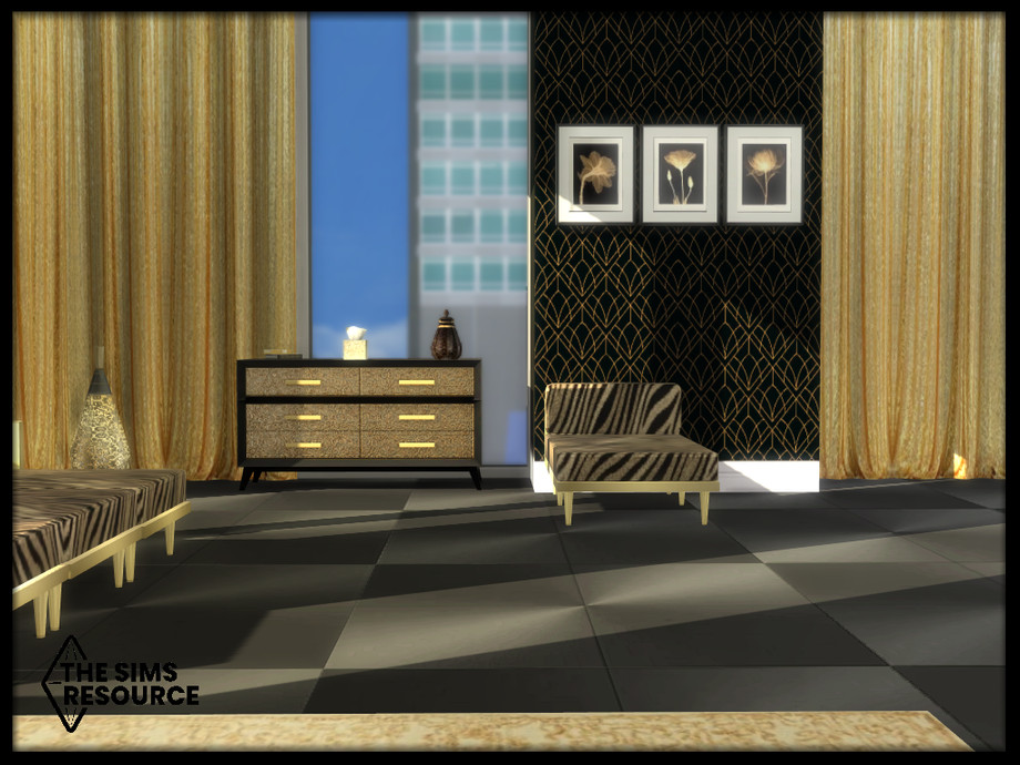 The Midas Touch Bedroom by seimar8 at TSR » Sims 4 Updates