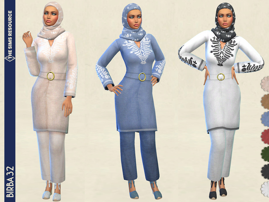Nadia dress by Birba32 at TSR » Sims 4 Updates