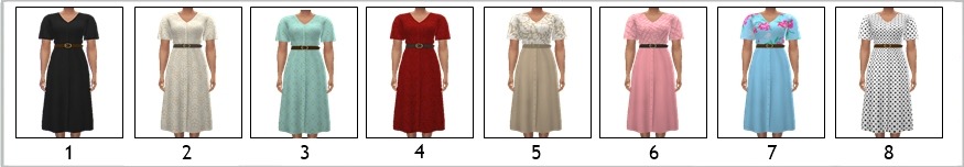 CLUMSYALIEN’S AMELIA DRESS at Sims4Sue » Sims 4 Updates