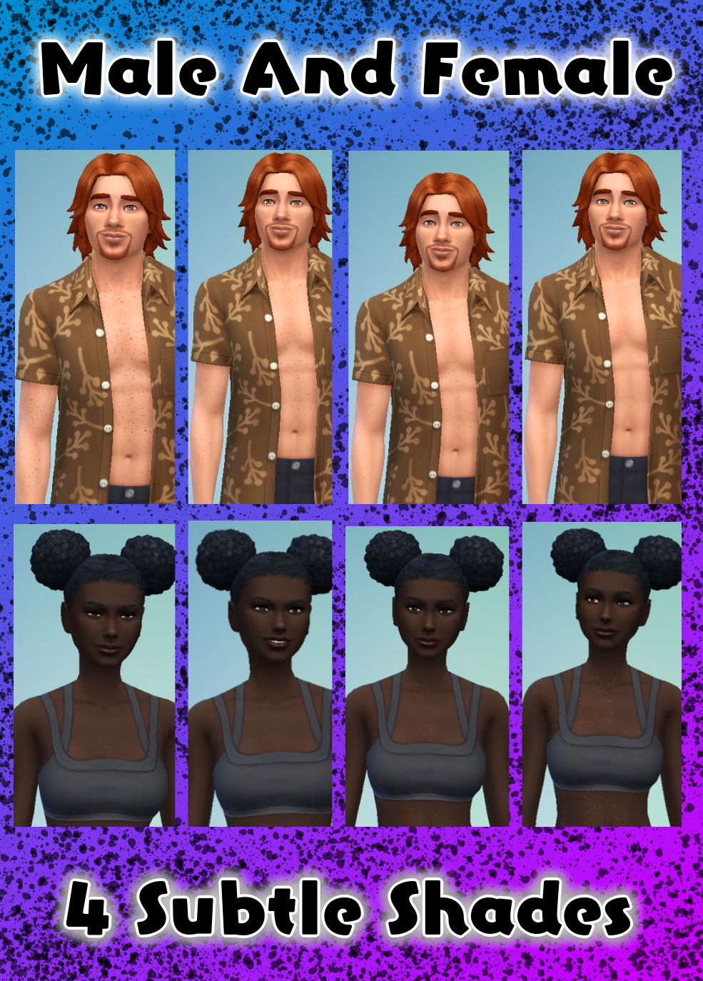 Full Body Freckles by WelshWeirdo at Mod The Sims 4 » Sims 4 Updates