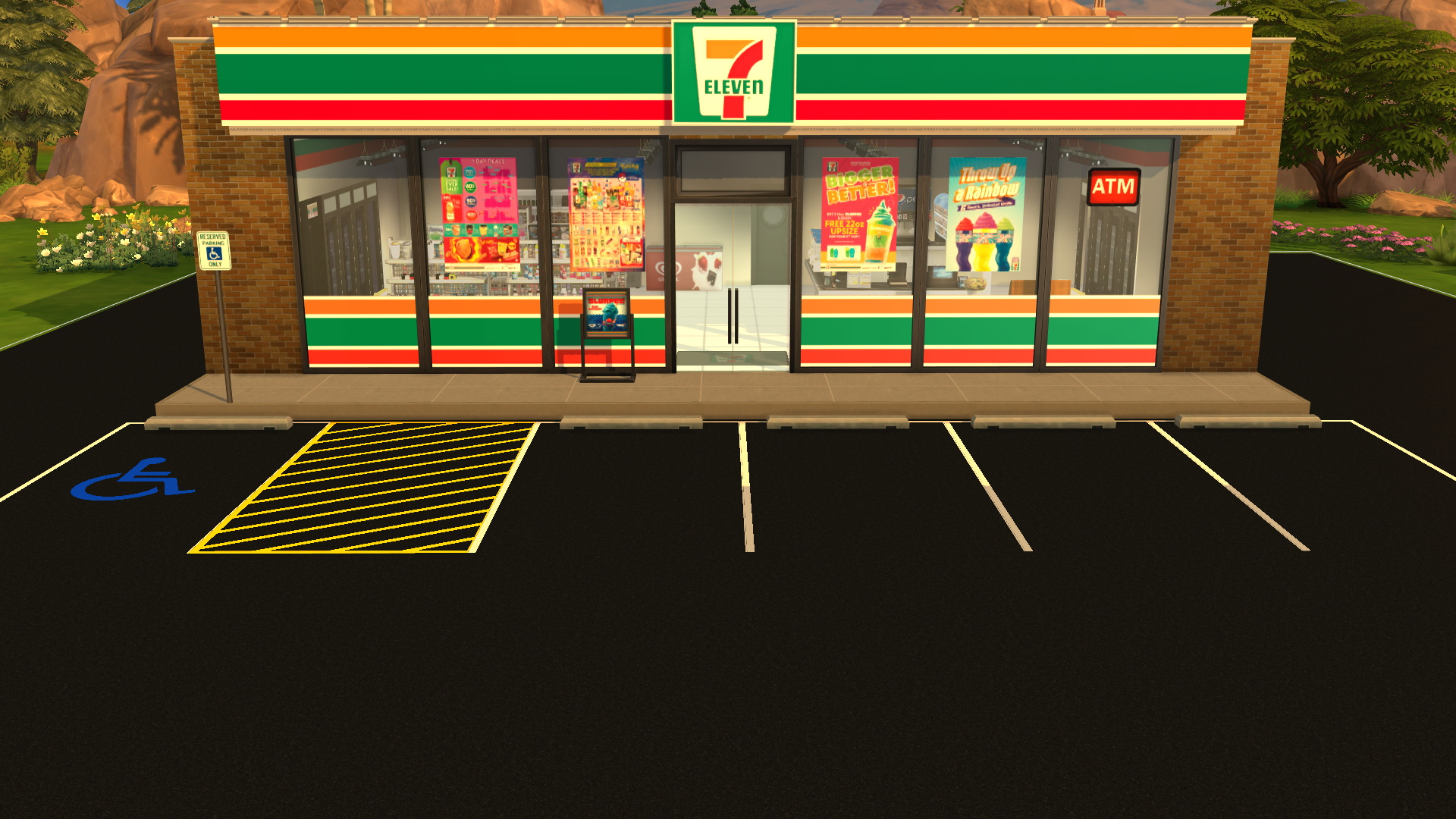 7-Eleven Gas Station by jctekksims at Mod The Sims 4 » Sims 4 Updates