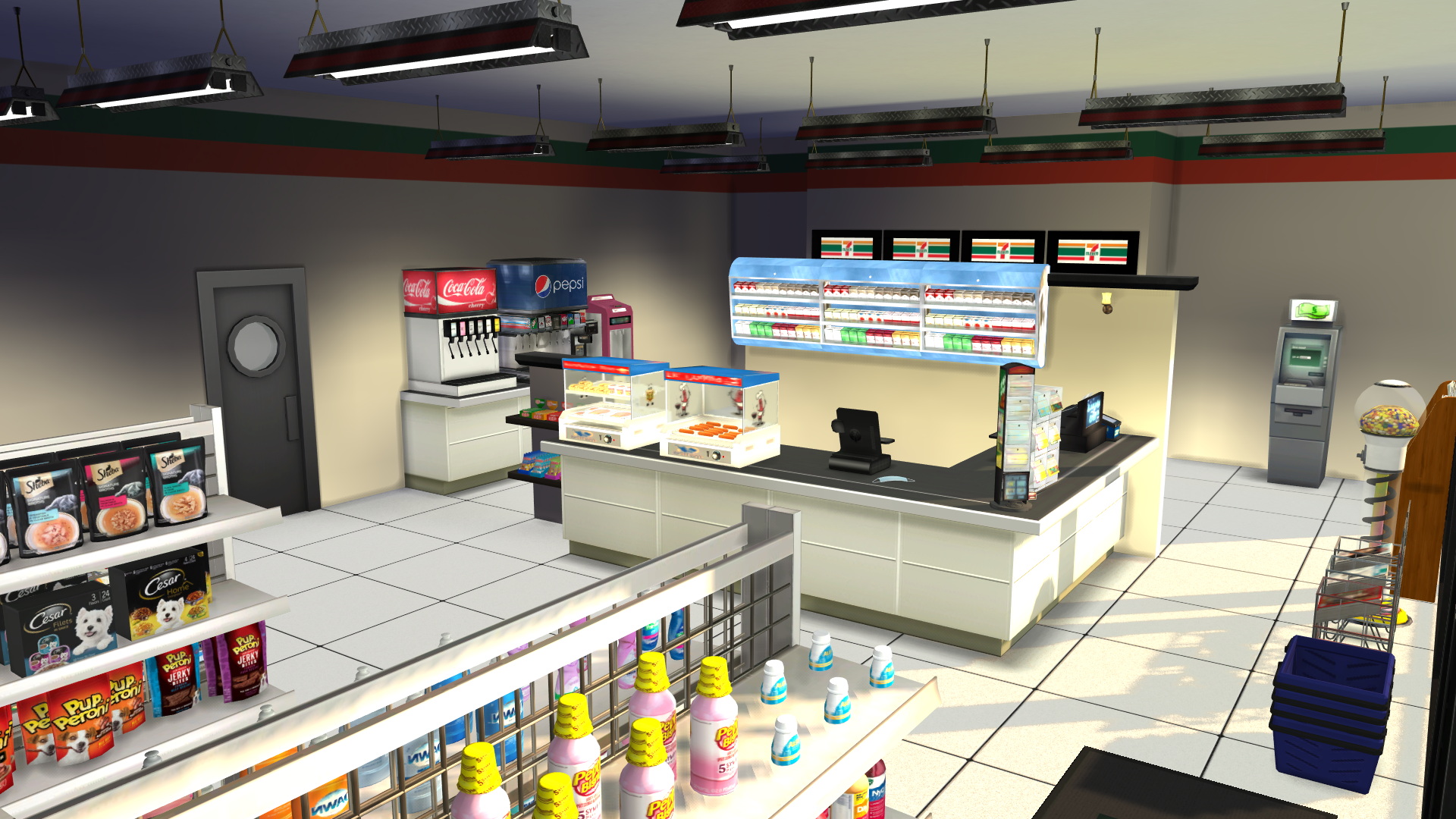 7-Eleven Gas Station by jctekksims at Mod The Sims 4 » Sims 4 Updates