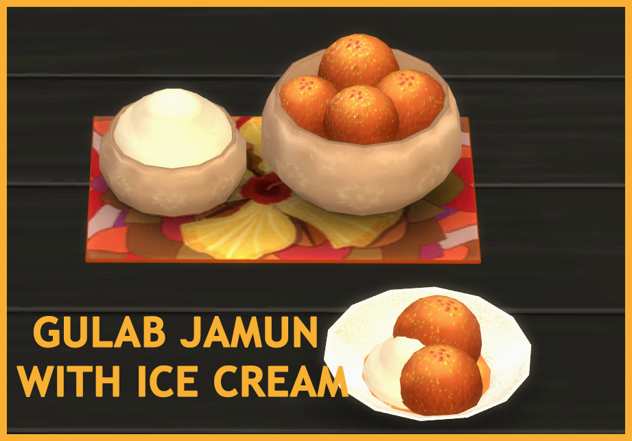 GULAB JAMUN WITH ICE CREAM at Icemunmun » Sims 4 Updates