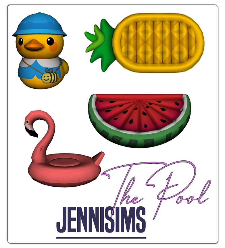 The Pool DECORATIVE (4 Floats ) at Jenni Sims » Sims 4 Updates
