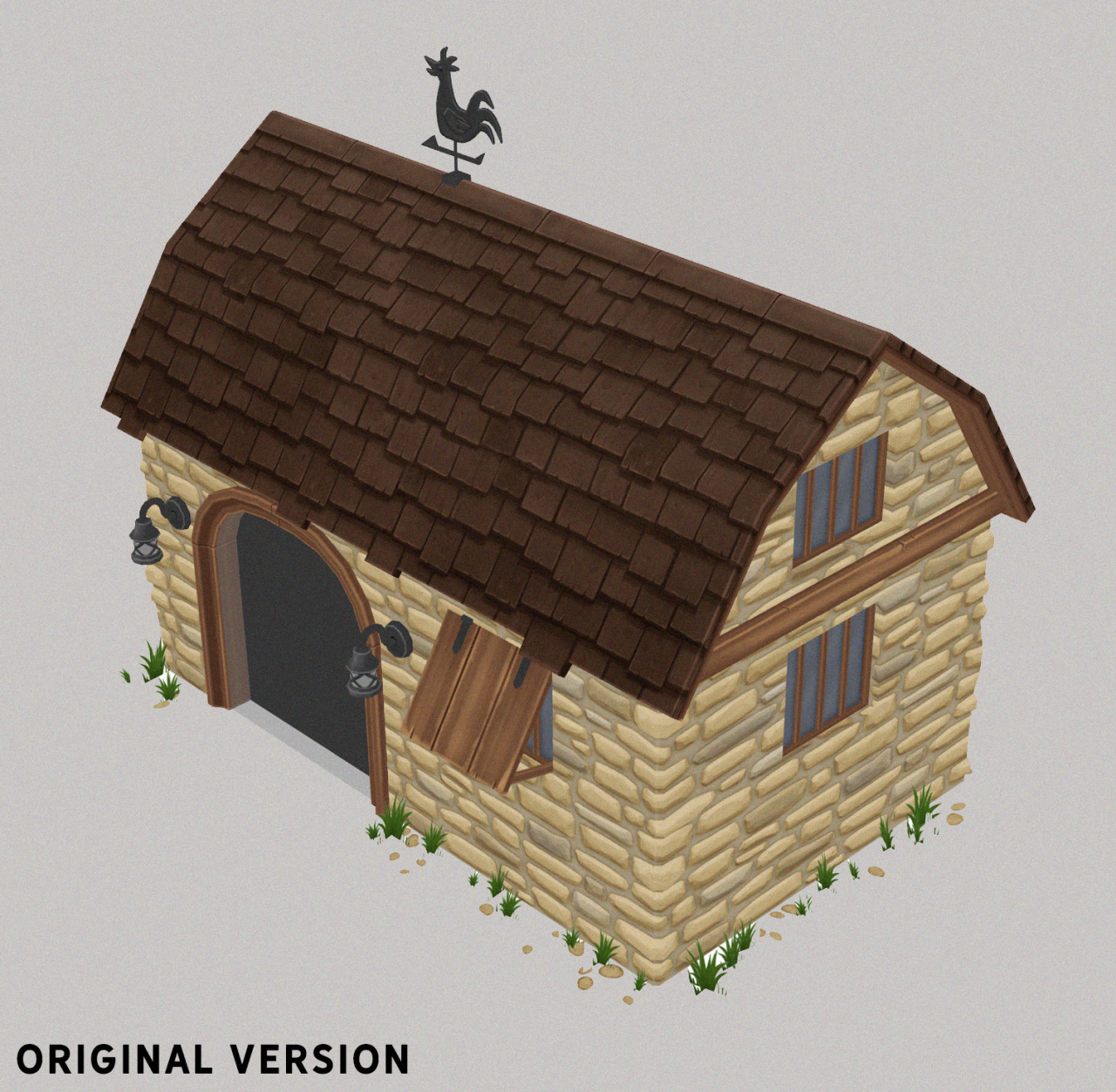 FUNCTIONAL RUSTIC ANIMAL SHED at AggressiveKitty » Sims 4 Updates