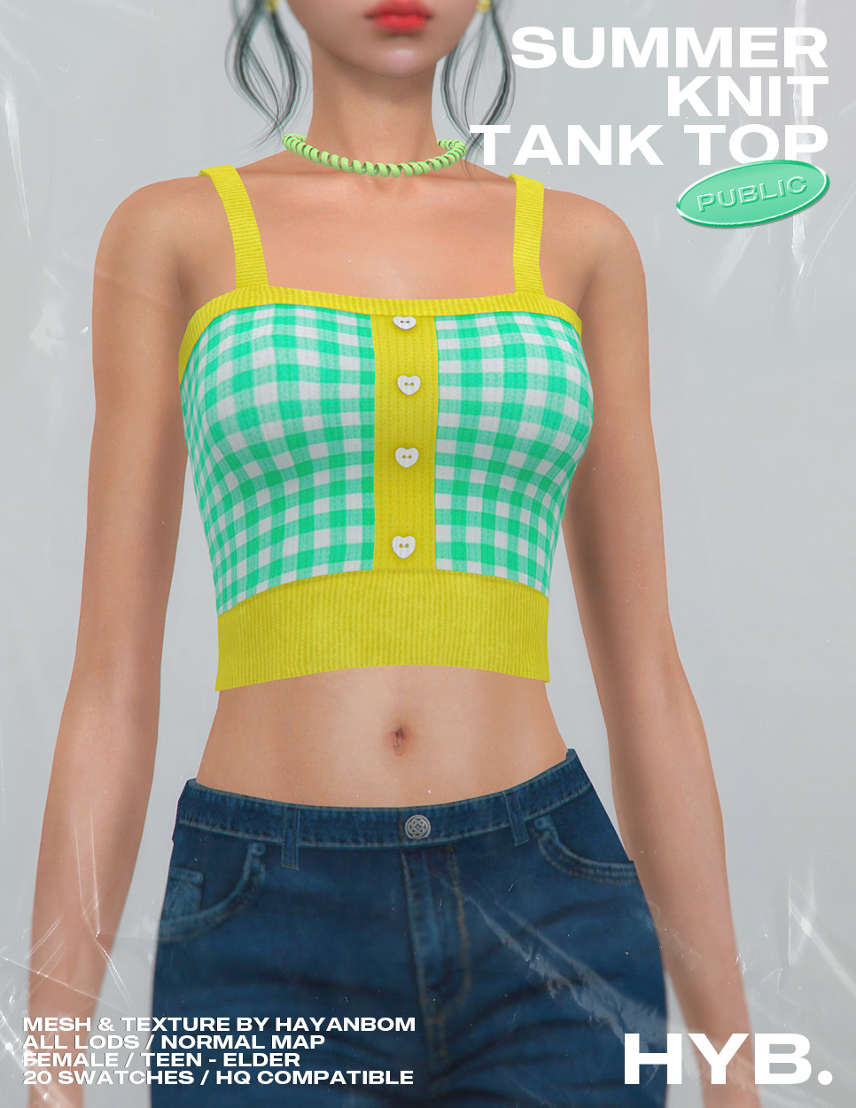SUMMER KNIT TANK TOP at Hayanbom » Sims 4 Updates