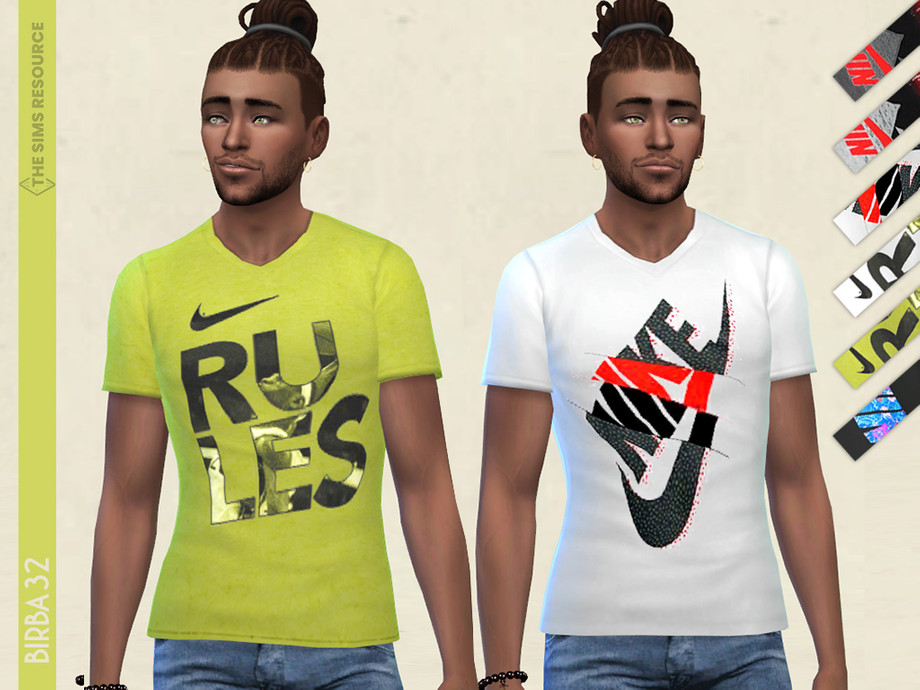 Sportive T-shirts by Birba32 at TSR » Sims 4 Updates