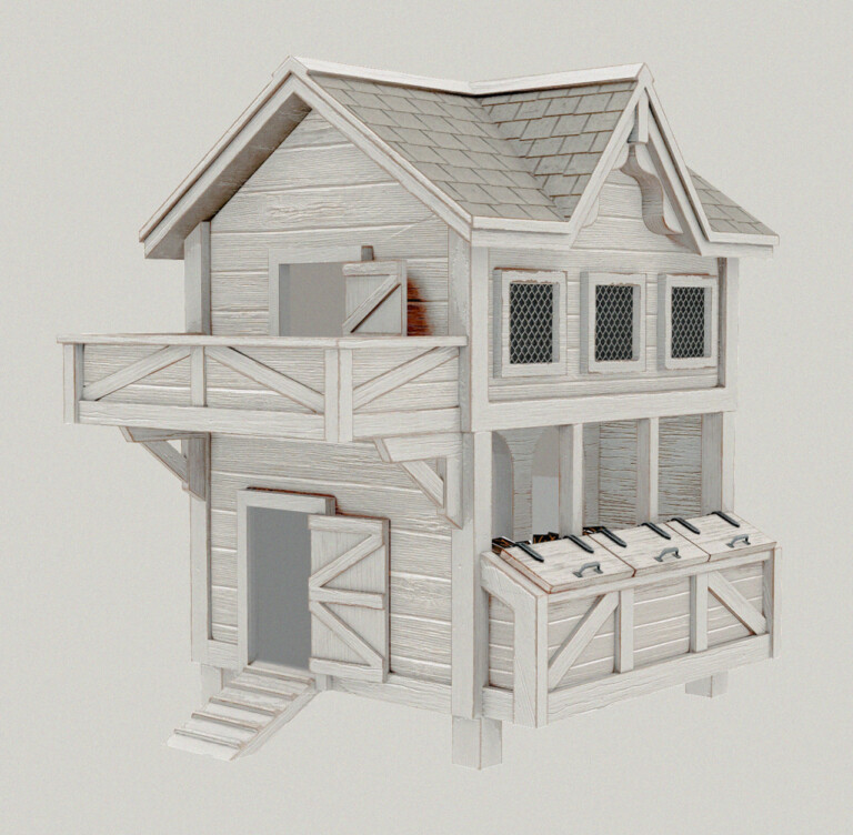 FUNCTIONAL RUSTIC CHICKEN COOP at AggressiveKitty » Sims 4 Updates