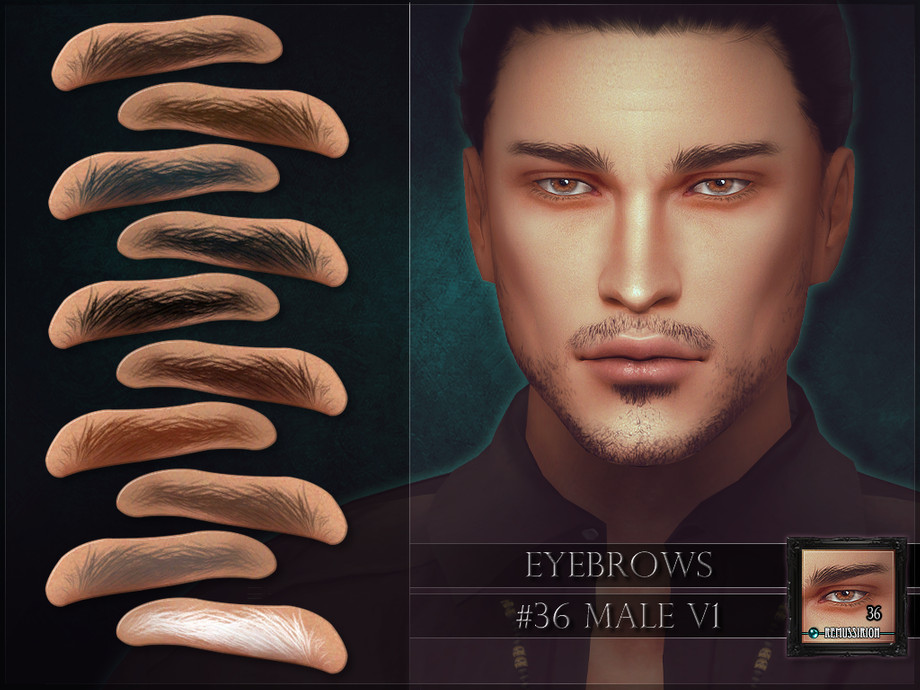 Eyebrows 36 male V1 by RemusSirion at TSR » Sims 4 Updates