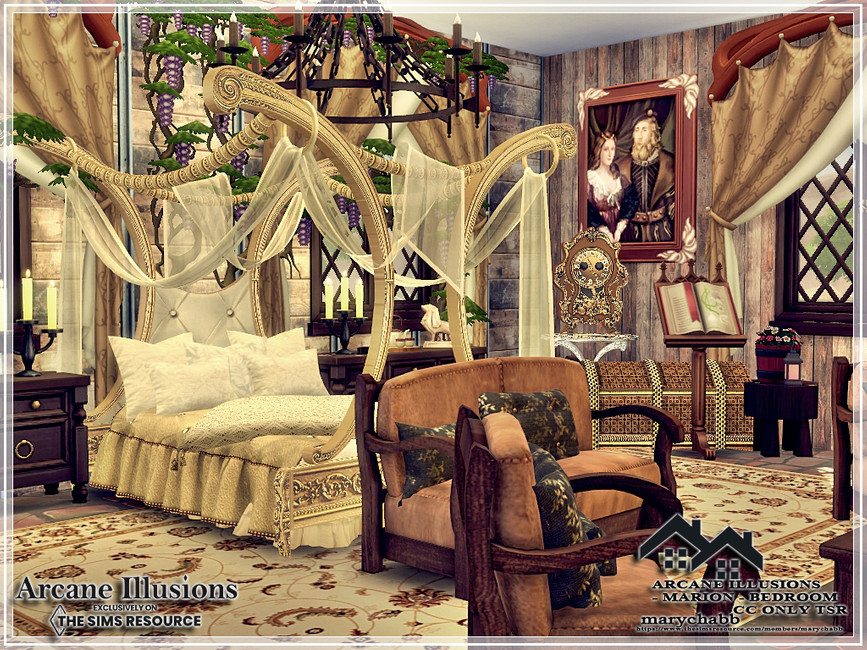 Arcane Illusions - Marion - Bedroom by marychabb at TSR » Sims 4 Updates