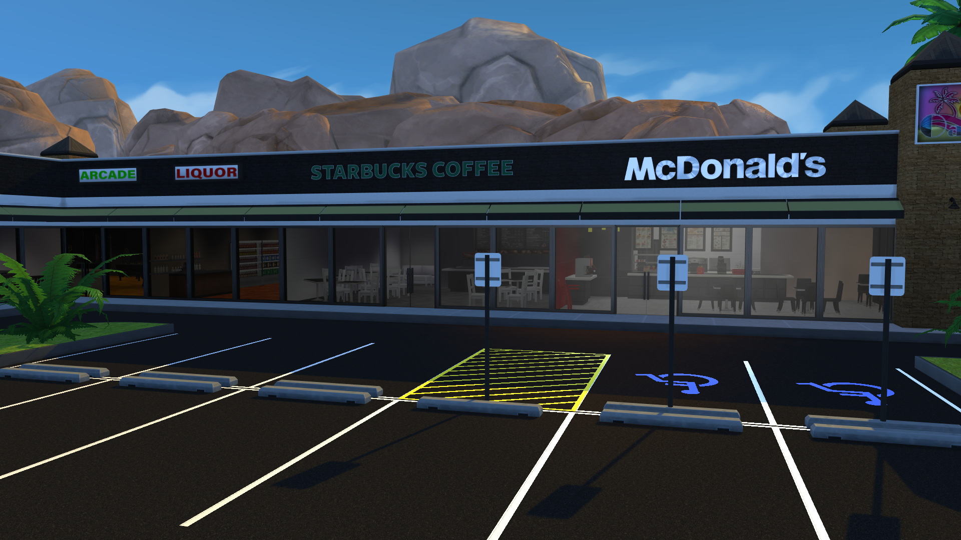 Oasis Shopping Center by jctekksims at Mod The Sims 4 » Sims 4 Updates