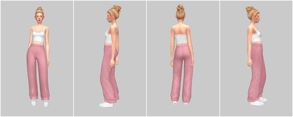 Oversized slacks at Casteru » Sims 4 Updates