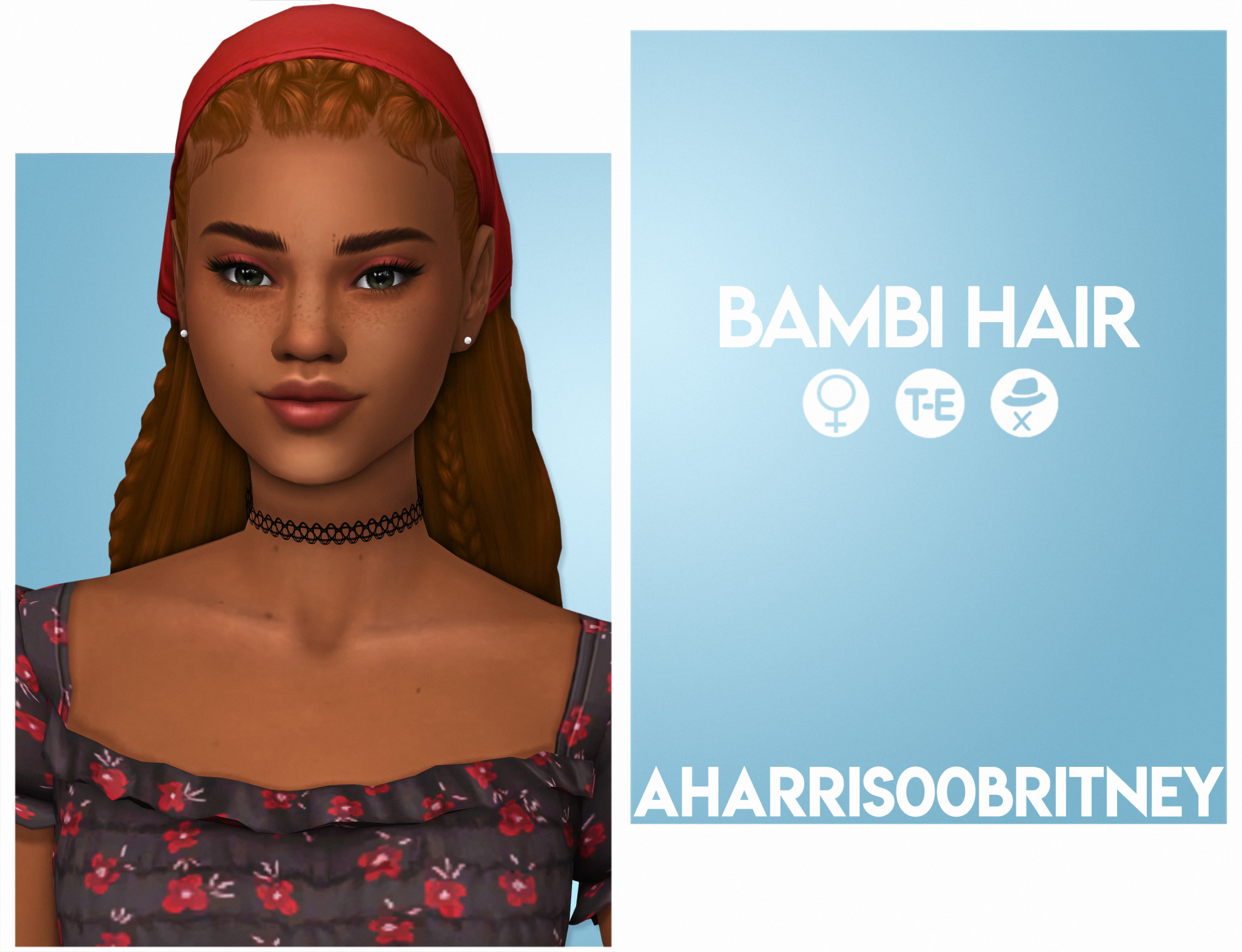 Bambi Hair at AHarris00Britney » Sims 4 Updates