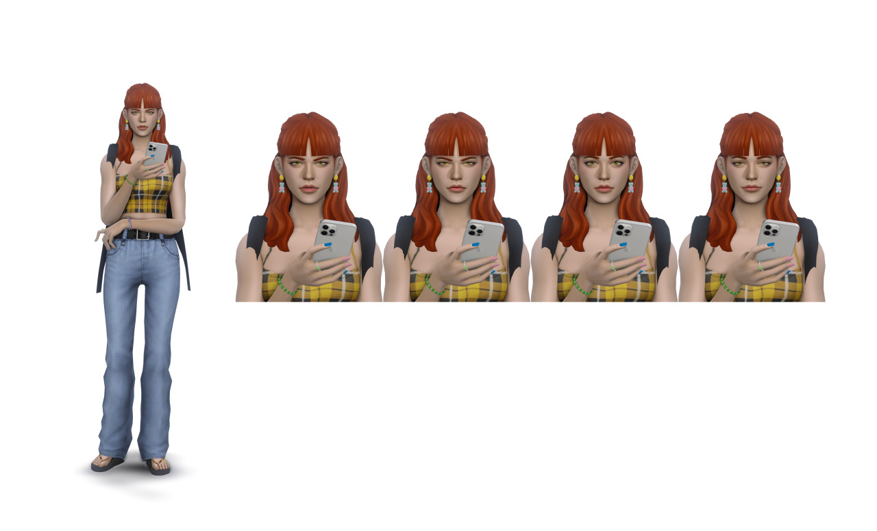 Cellphone poses at EFFIE » Sims 4 Updates