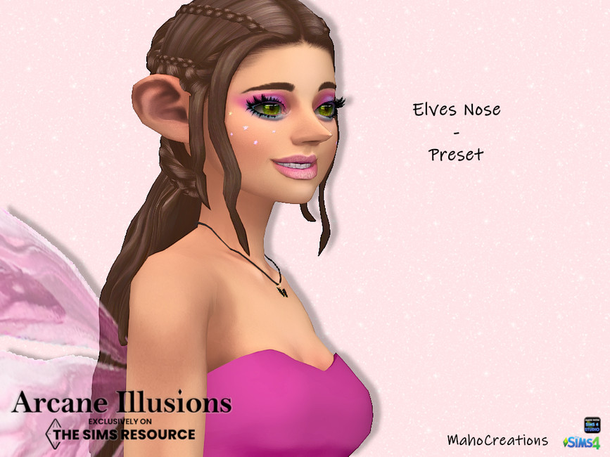 Arcane Illusions - Nose Preset Elves by MahoCreations at TSR » Sims 4 ...