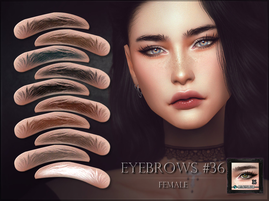 Eyebrows 36 female by RemusSirion at TSR » Sims 4 Updates
