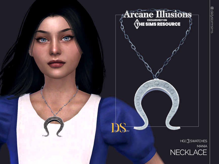 Arcane Illusions - Mania Necklace by DailyStorm at TSR » Sims 4 Updates