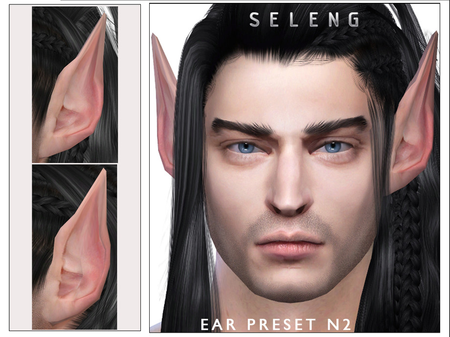 Ear Preset N2 (Elf ears) by Seleng at TSR » Sims 4 Updates