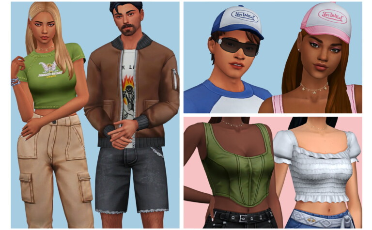 AxA 2021: Planet AxA 50+ CAS Items at AHarris00Britney » Sims 4 Updates