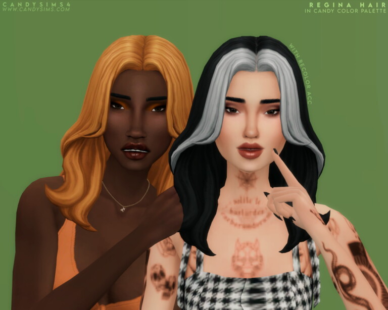 REGINA HAIR at Candy Sims 4 » Sims 4 Updates