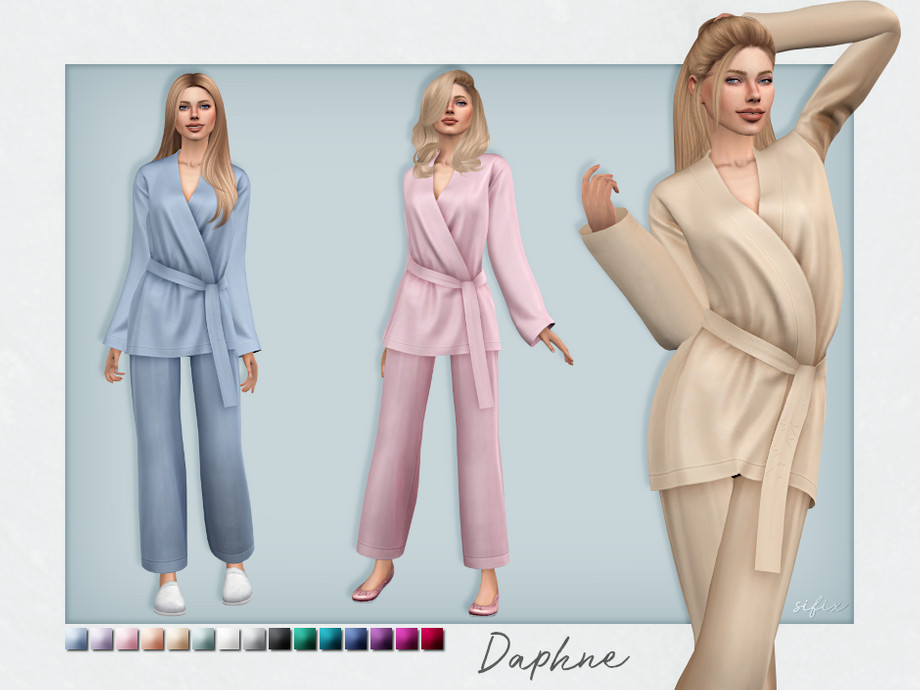 Daphne Pyjamas by Sifix at TSR » Sims 4 Updates