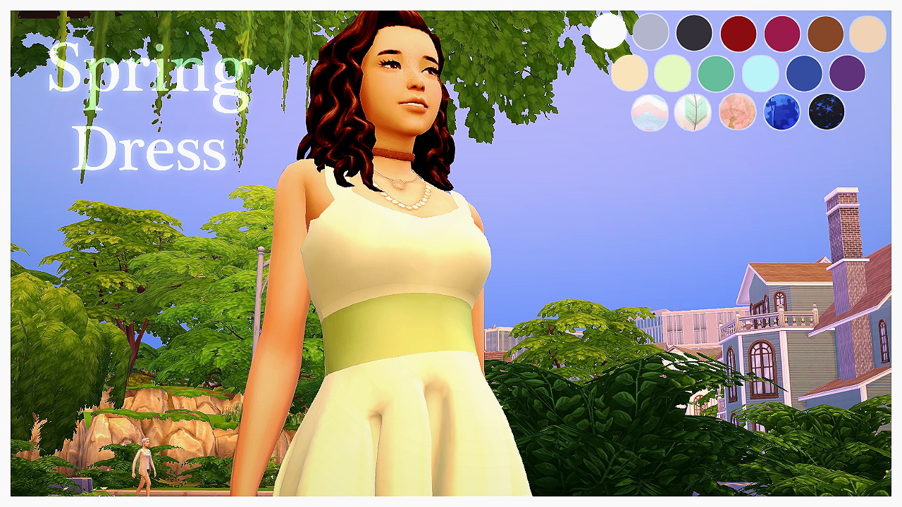 Spring Dress by KasuRequiem at Mod The Sims 4 » Sims 4 Updates
