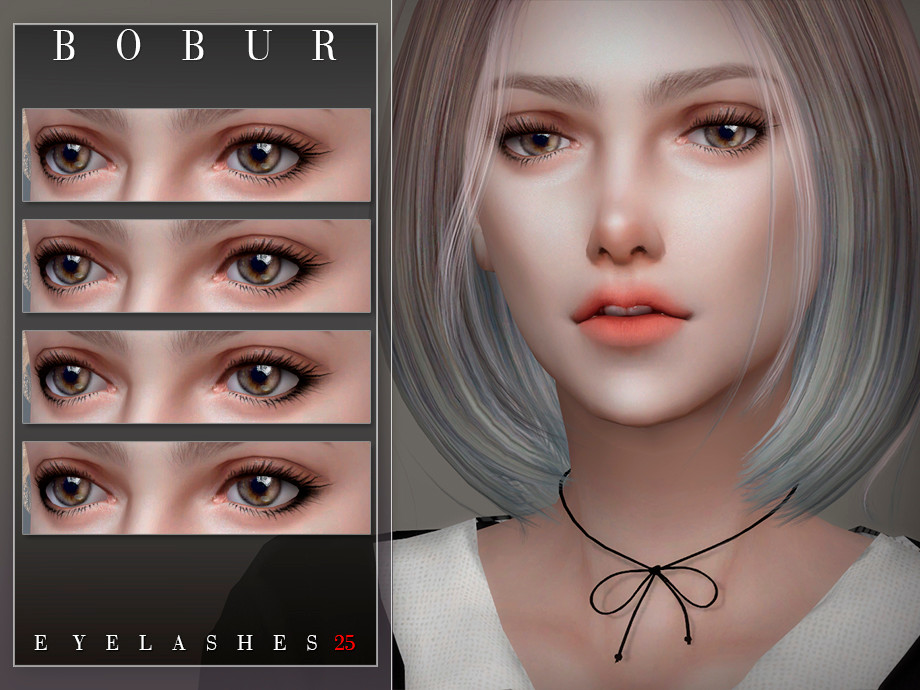 Eyelashes 25 by Bobur3 at TSR » Sims 4 Updates
