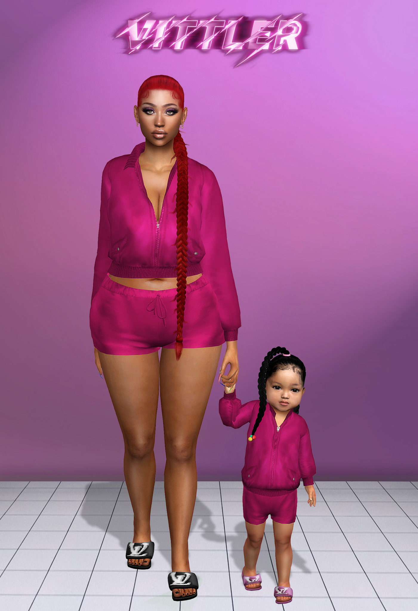 Mother Daughter Collection at Vittler Universe » Sims 4 Updates