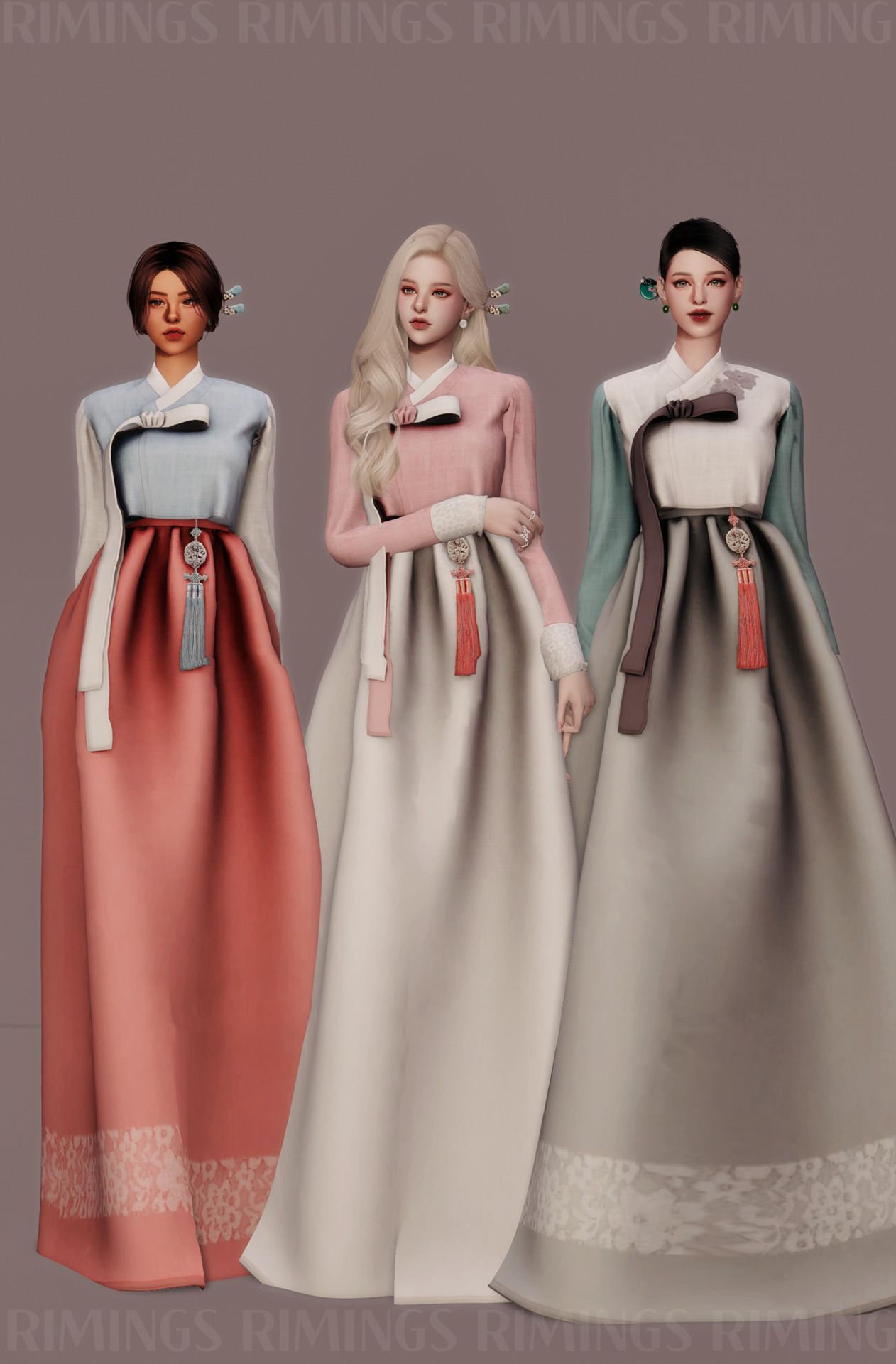 Korean Traditional Costume: Hanbok & Binyeo at RIMINGs » Sims 4 Updates
