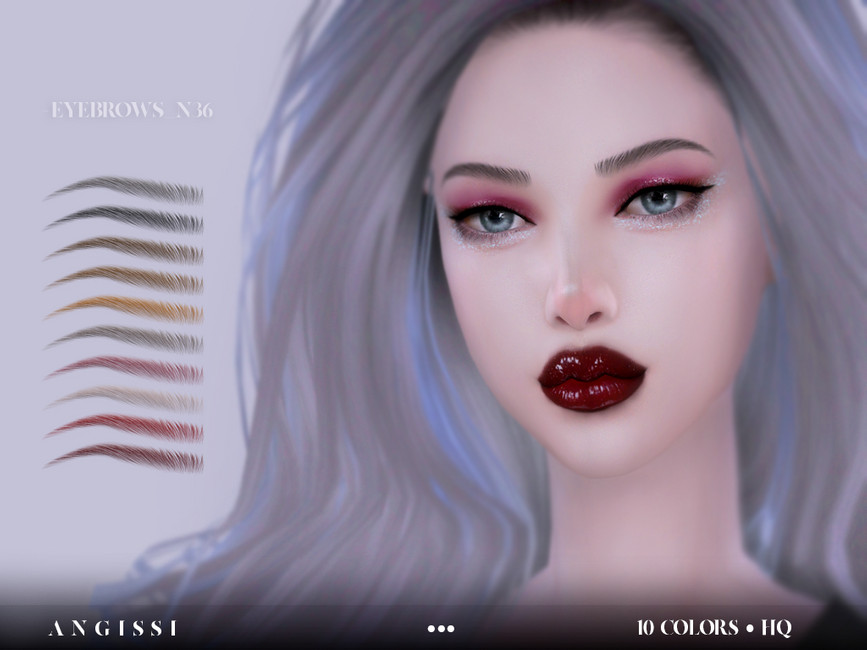 Eyebrows - N36 by ANGISSI at TSR » Sims 4 Updates