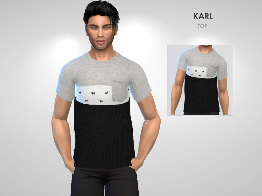 Karl Top by Puresim at TSR » Sims 4 Updates