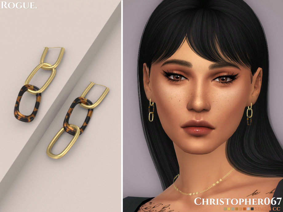 Rogue Earrings by Christopher067 at TSR » Sims 4 Updates