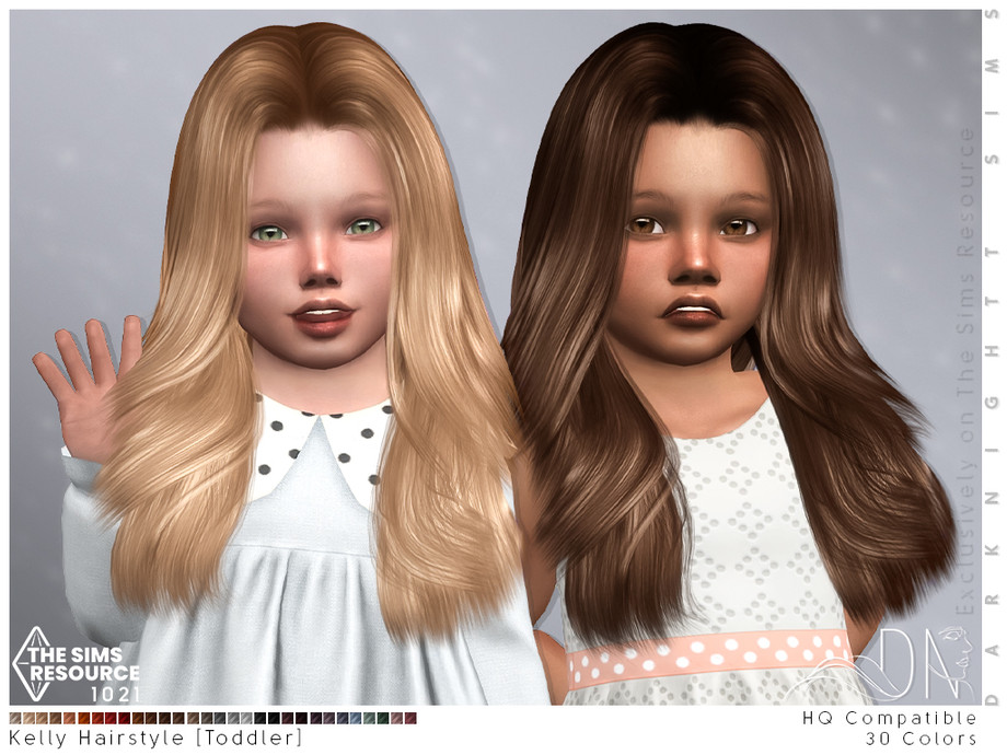 Kelly Hairstyle [Toddler] by DarkNighTt at TSR » Sims 4 Updates