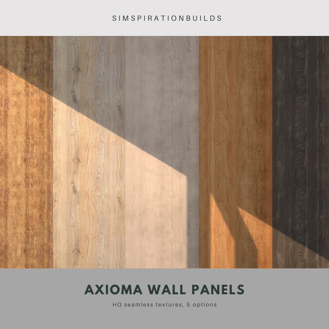 Axioma Wall Panels at Simspiration Builds » Sims 4 Updates