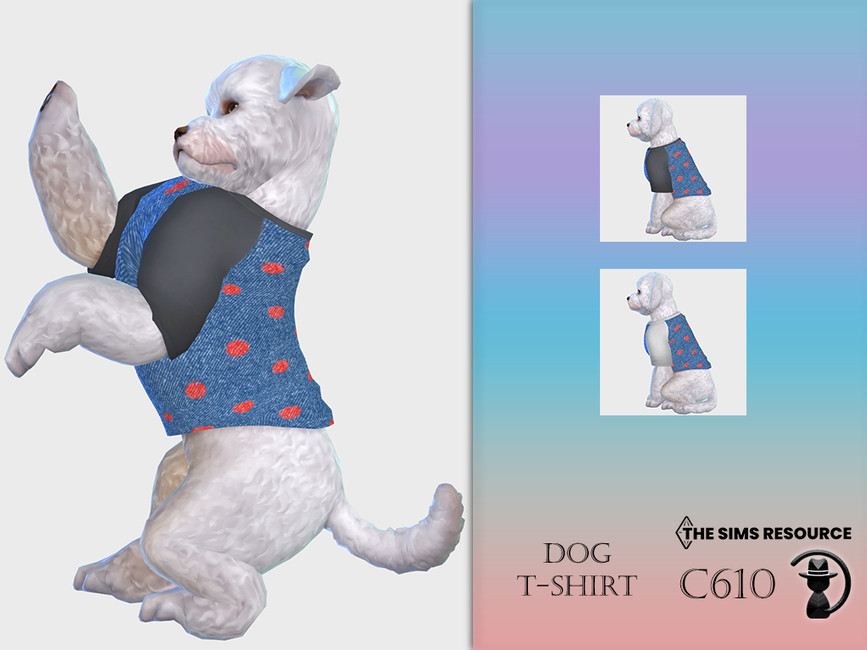 Dog T-shirt C610 by turksimmer at TSR » Sims 4 Updates
