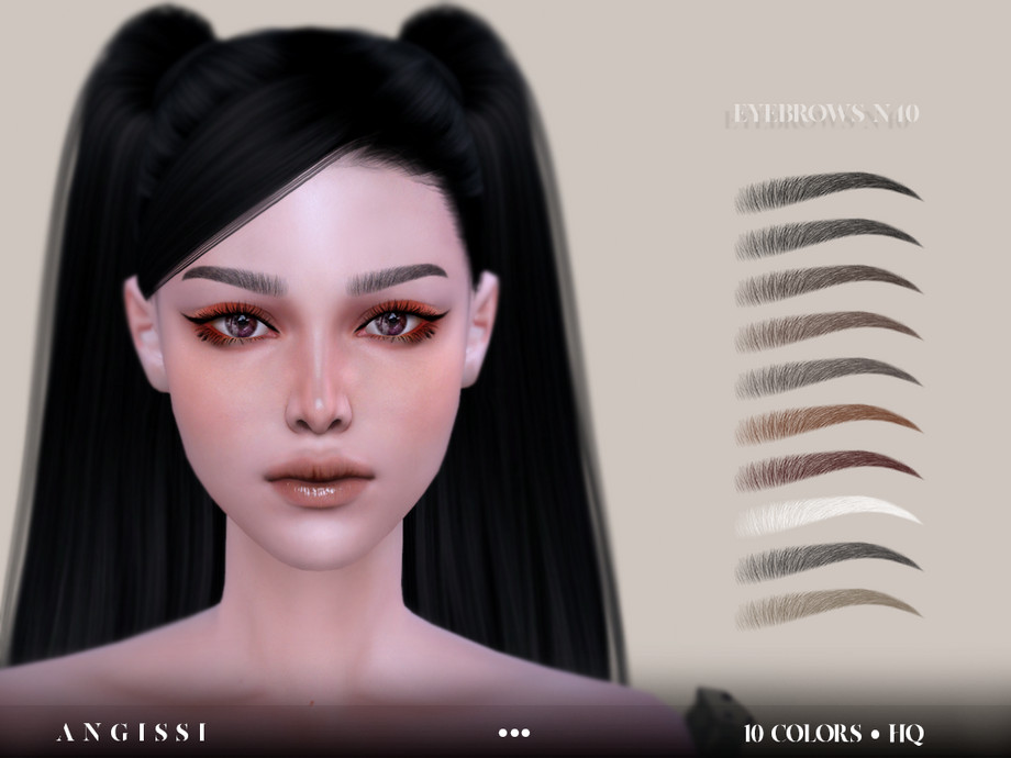 Eyebrows - N40 by ANGISSI at TSR » Sims 4 Updates