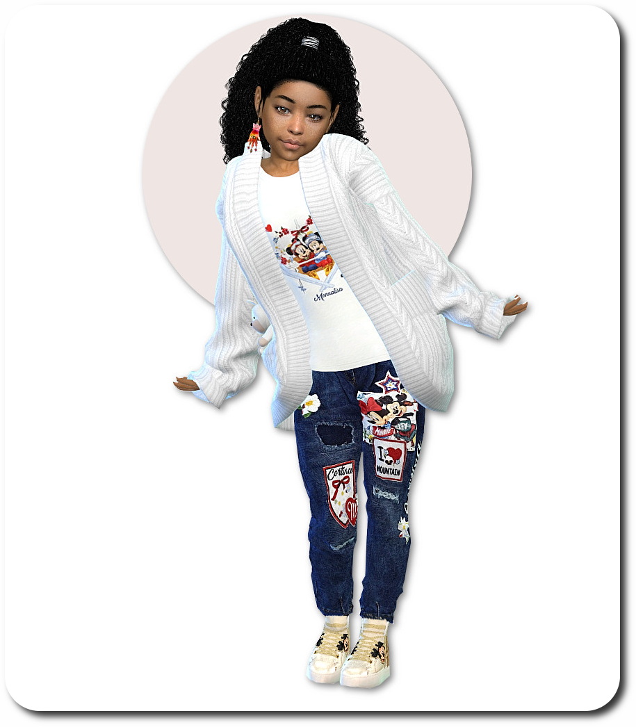 Designer Set for Child Girls TS4 at Sims4-Boutique » Sims 4 Updates