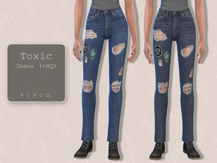 Toxic Jeans by Pipco at TSR » Sims 4 Updates