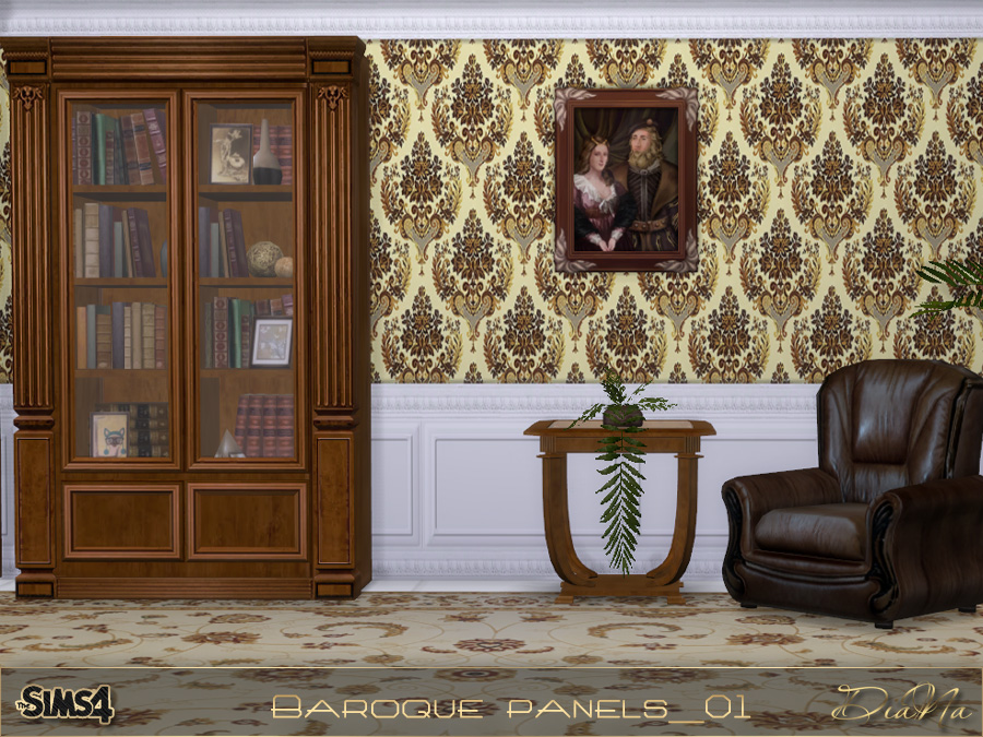 BAROQUE PANELS 01 at DiaNa Sims 4 » Sims 4 Updates